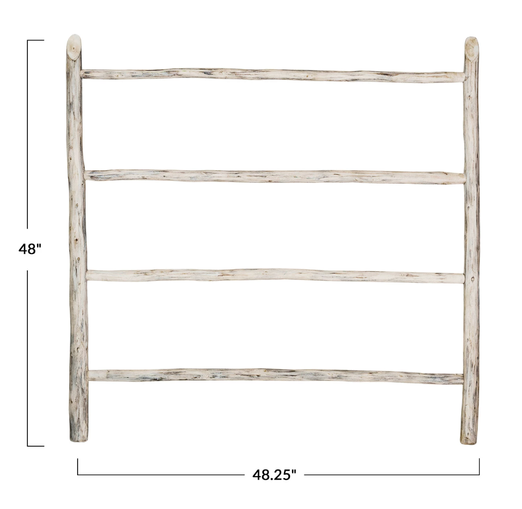 Decorative Wood Ladder w/ 4 Rungs – Jack & Stella